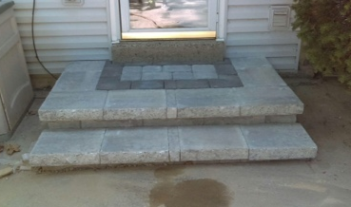 Paver Step Replacing Concrete Steps | Avoiding Paver Steps Shifting
